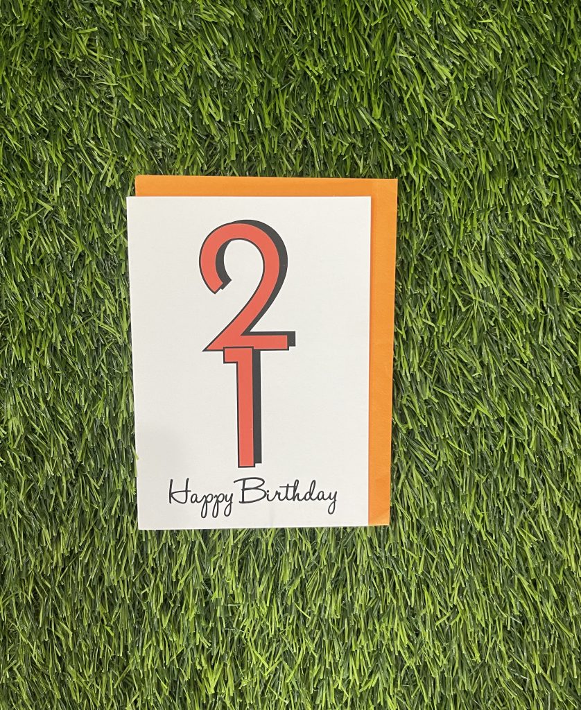 NJP 21 Happy Birthday Card - The Gift Source